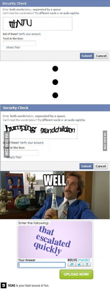 Capcha wut r u doing - 9GAG