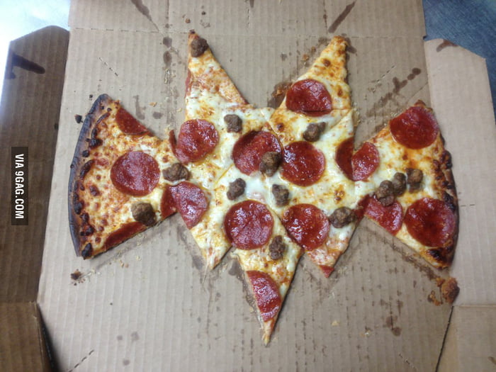 Bat pizza? Challenge accepted. - 9GAG