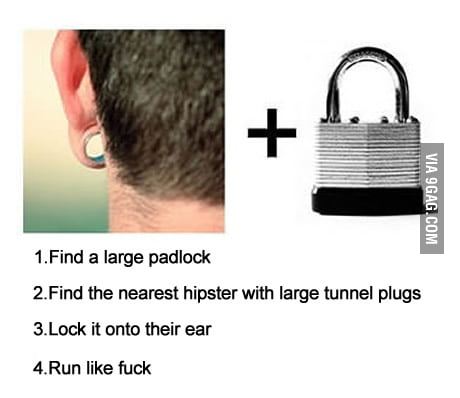Hipster ear lock - 9GAG