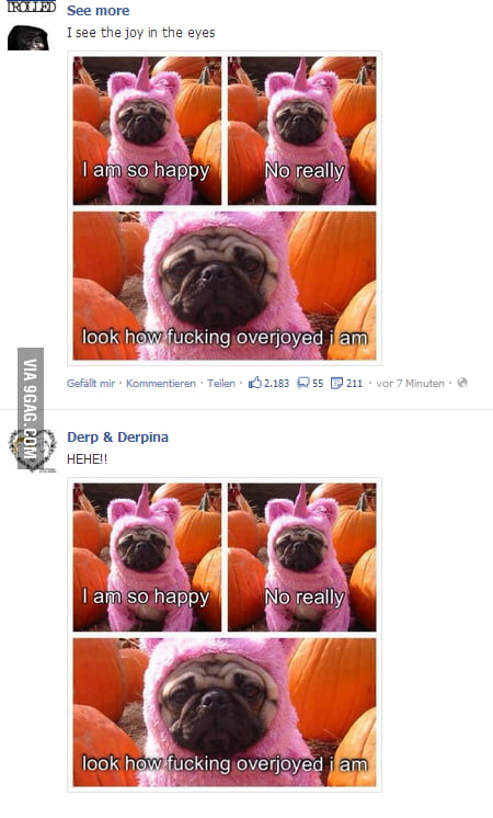 Facebook pages: So witty ... - 9GAG