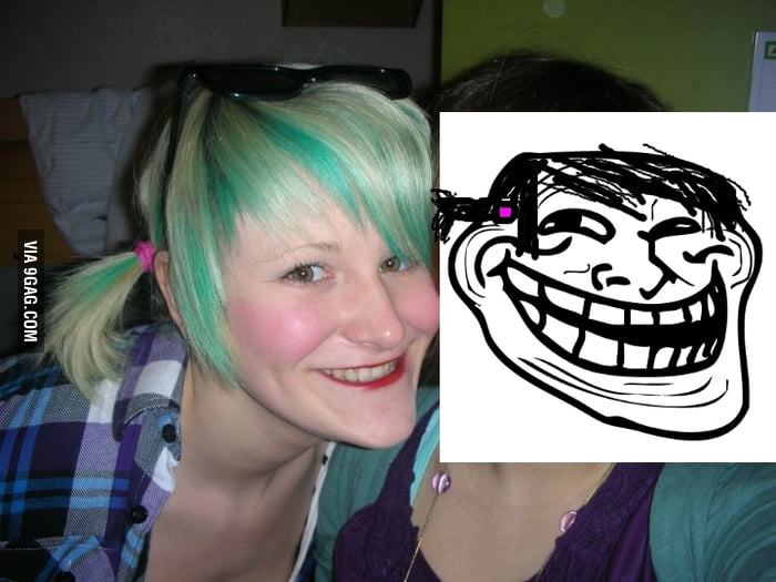 Trollface Girl. - 9GAG