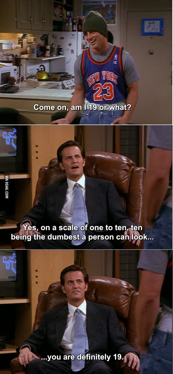 If Joey tries to look nineteen, this happens. - 9GAG