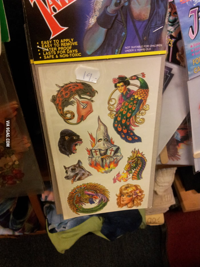 Rub-on tattoos has changed... - 9GAG