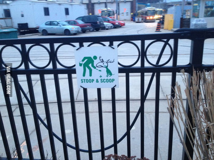 Stoop & scoop - 9GAG