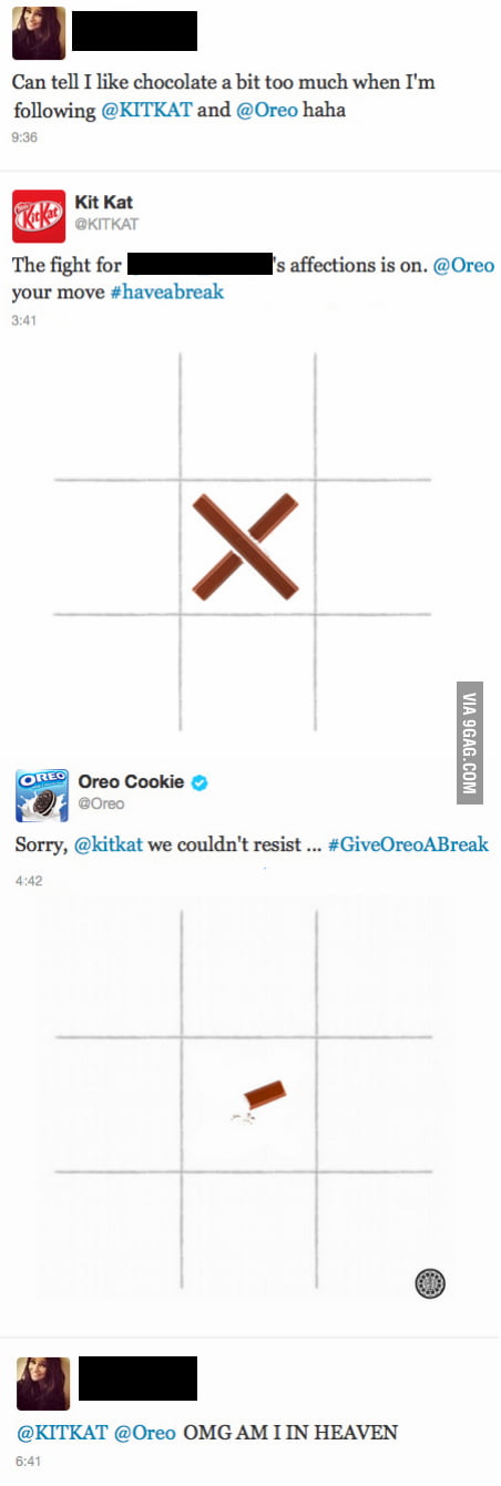 Oreo vs Kit Kat - 9GAG