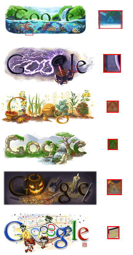 Hidden try forces in google doodles - 9GAG