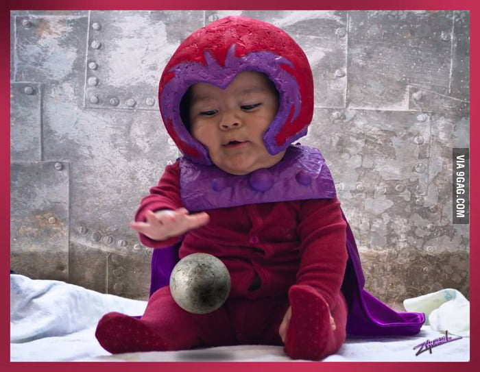 Here comes the Baby Magneto. - 9GAG