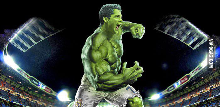 R.Madrid cristiano ronaldo (Hulk) - 9GAG