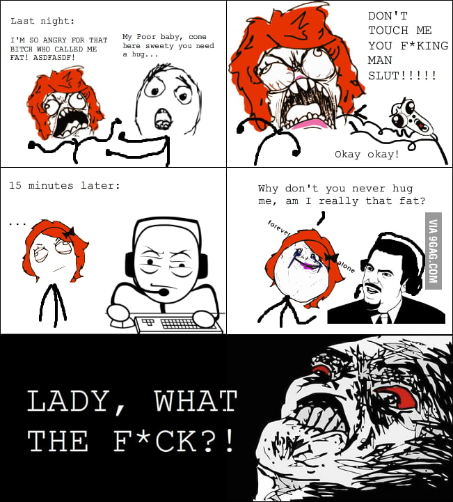 Lady, what the f*ck - 9GAG