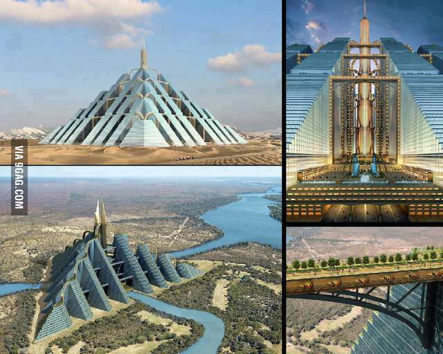 One of the World's biggest project, Ziggurat Pyramid Dubai - 9GAG
