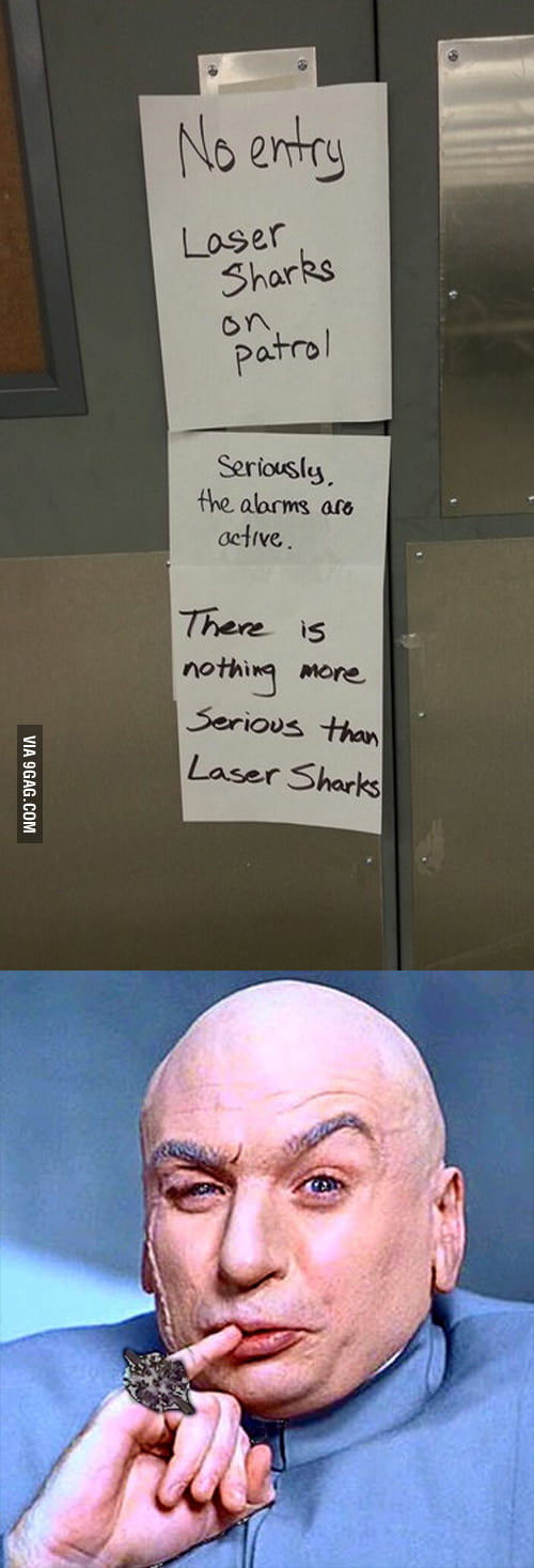 All I want is sharks with freakin laser beams attached to their heads ...