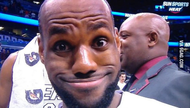 Interview Photobomb Level: LeBron James - 9GAG