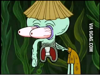 BEST SQUIDWARD FACE EVER!!! - 9GAG
