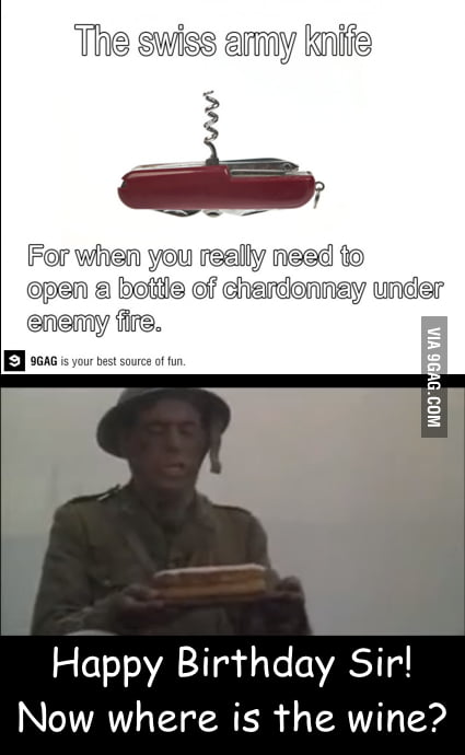The Swiss Army Knife: Applications (Monty Python) - 9GAG
