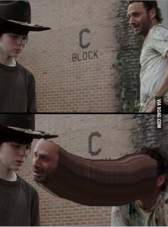 Rick's crying face.. - 9GAG
