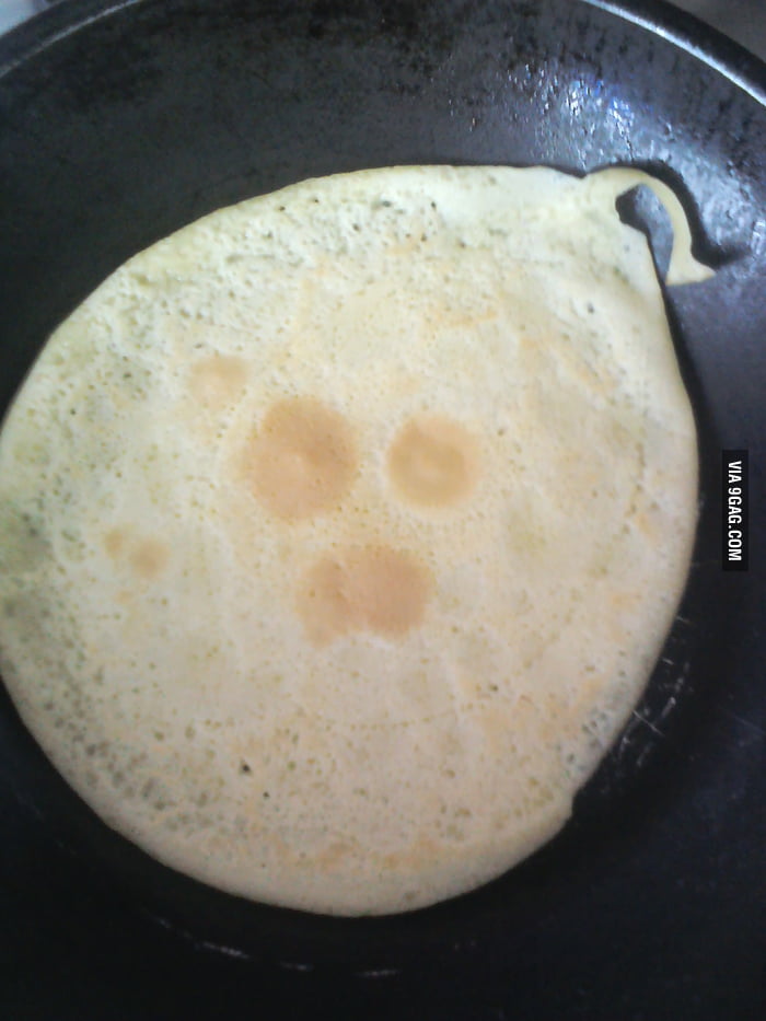 Scared Pancake - 9GAG