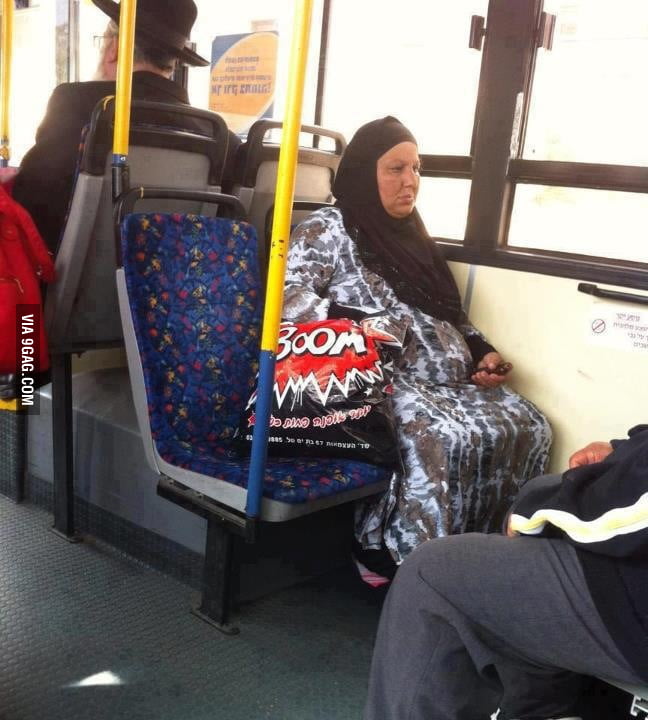 Awkward bus ride moment! - 9GAG