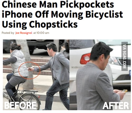 Epic Asian pickpocket - 9GAG