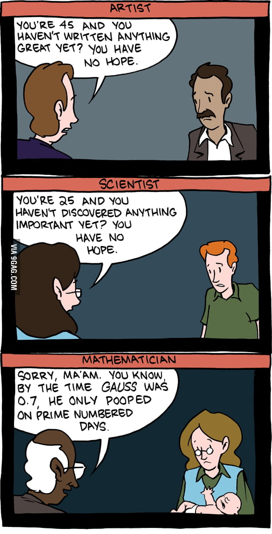 Artist, Scientist, and Mathematician - 9GAG