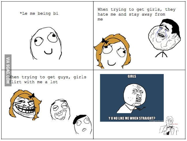 Girls and Bisexual Guys - 9GAG