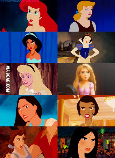 Angry Disney Princess - 9GAG