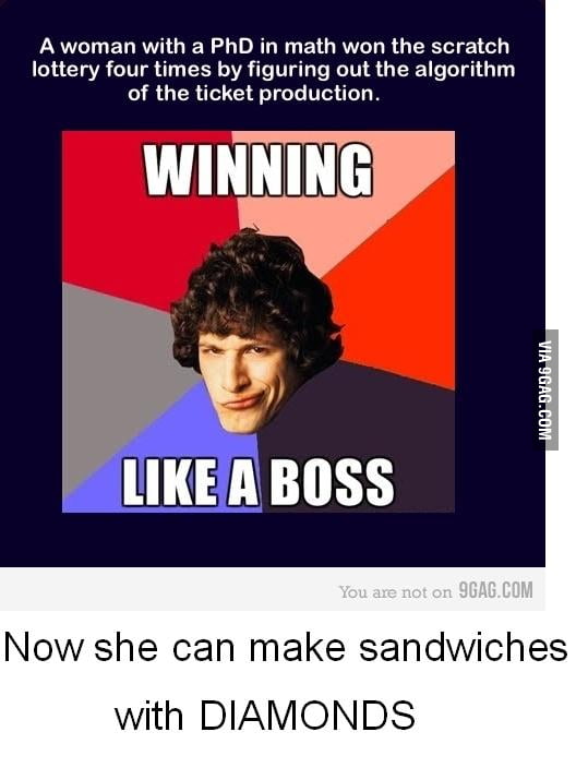 Lottery winer genius? [FIXED] - 9GAG