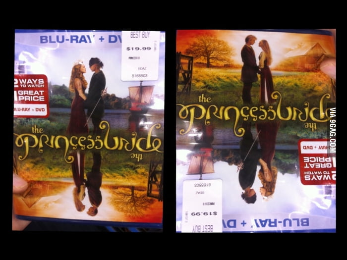 The Princess Bride cover can be flipped upside down. - 9GAG