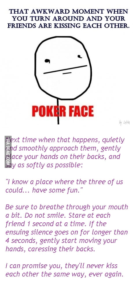 Friends kissing [Problem solved] - 9GAG