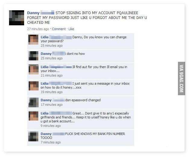 Stop signing into my account - 9GAG