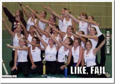 Epic cheerleader is.....fail - 9GAG