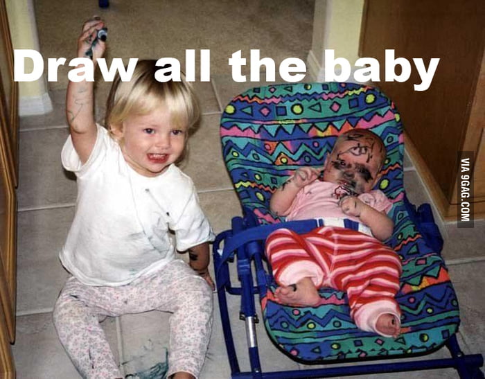 Draw all the baby - 9GAG