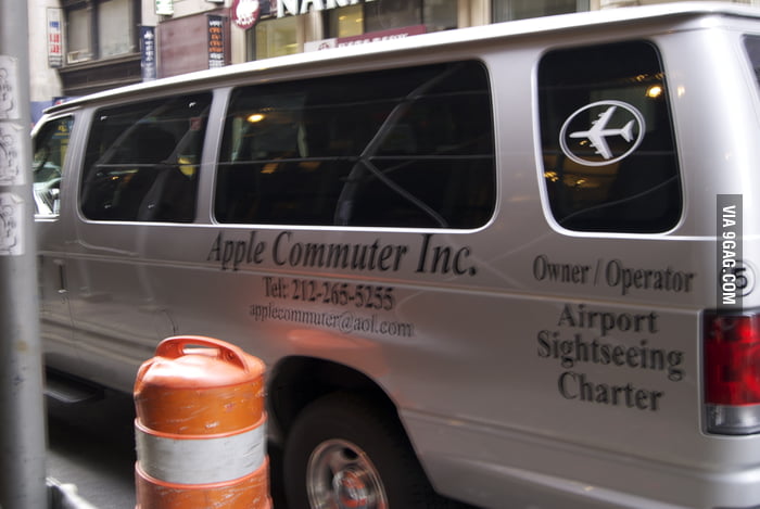 Just an Apple Commuter van - 9GAG