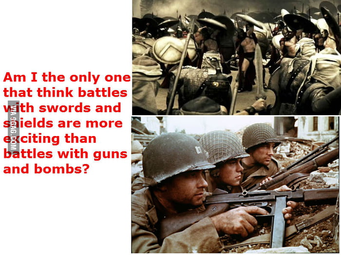 Swords Vs Guns - 9GAG
