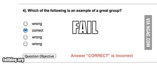 Multiple Choice FAIL - 9GAG