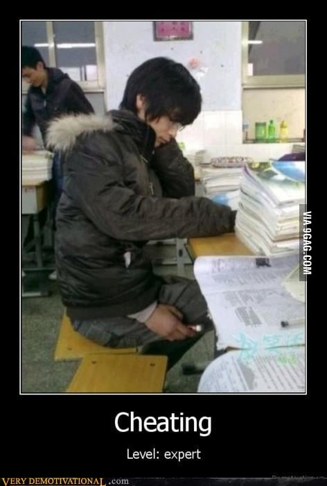 Cheating level: Expert! - 9GAG