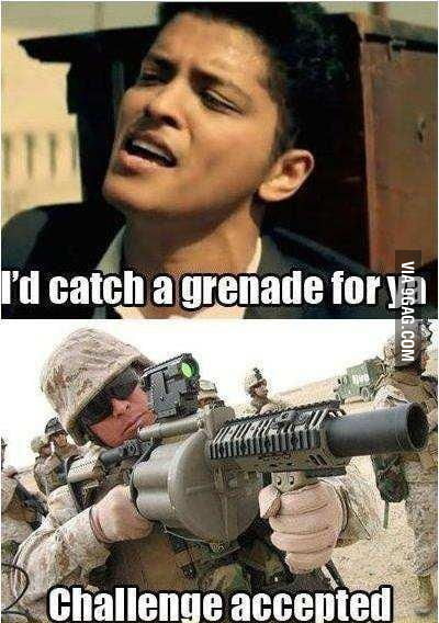 I’ll Catch A Grenade For You - 9GAG