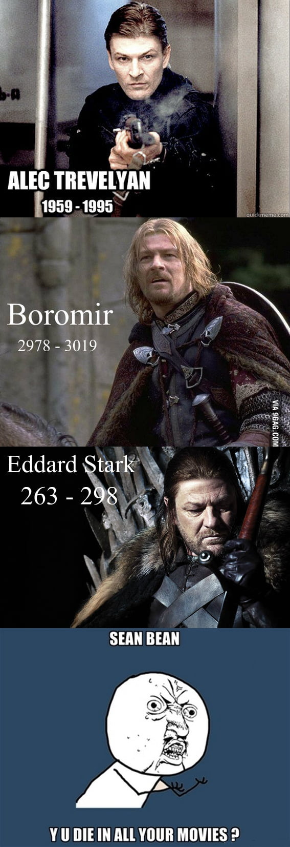Sean Bean, alias Kenny Mc Gormick. - 9GAG