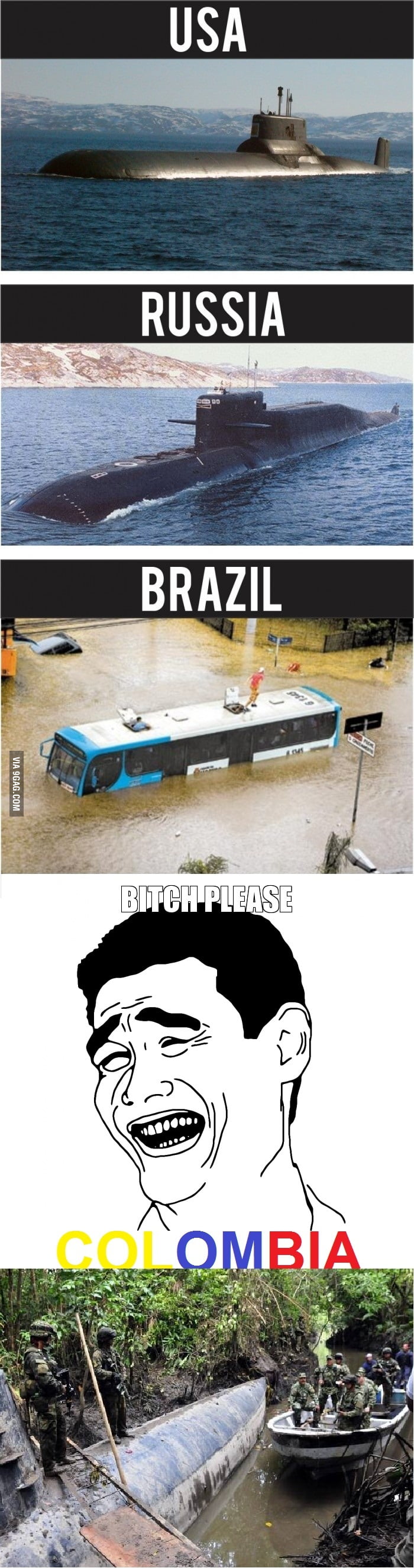 USA X Russia X Brazil X Colombia[Fixed] - 9GAG