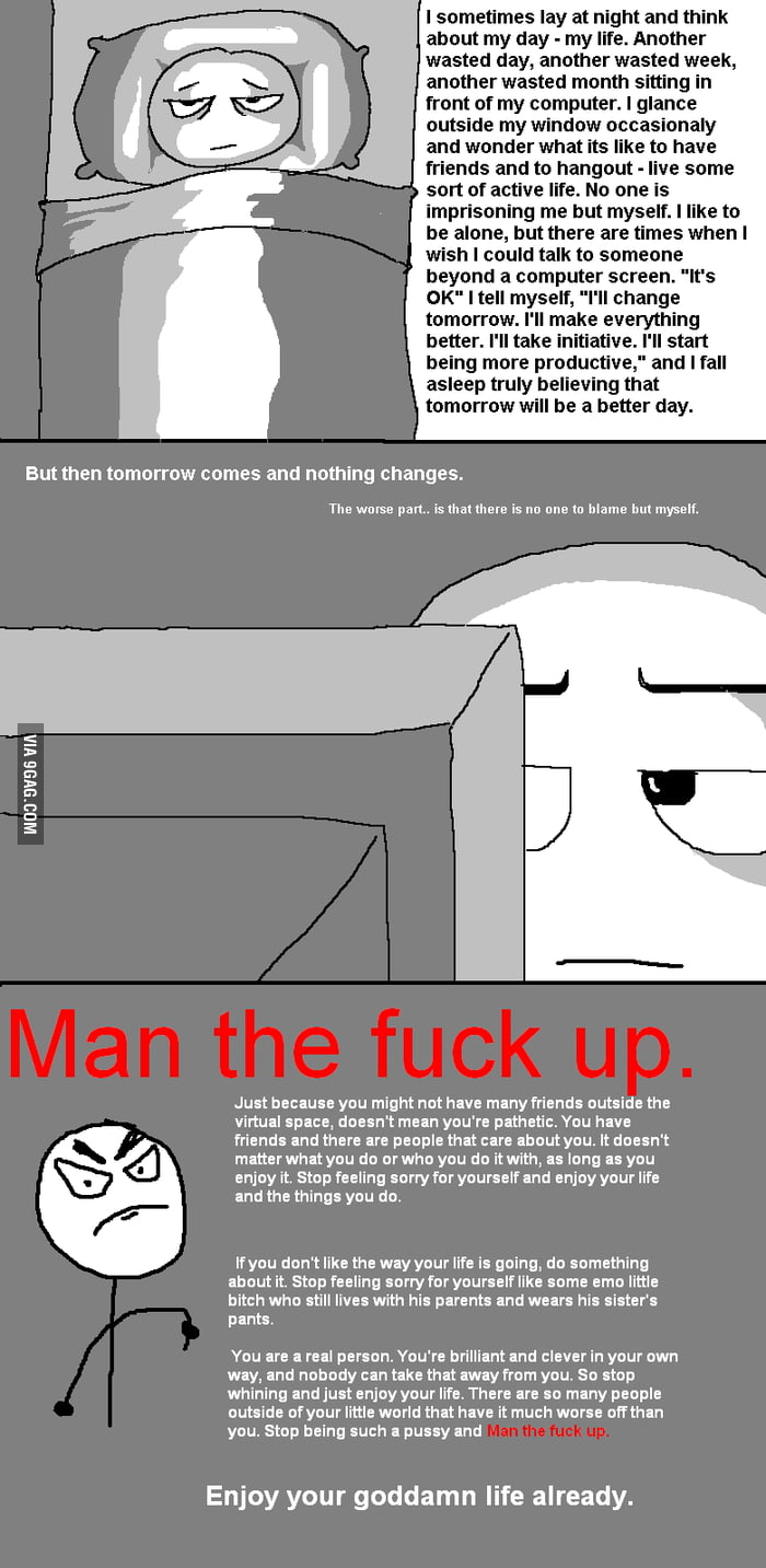 I sometimes lay awake at night and think about my day... [FIXED] - 9GAG