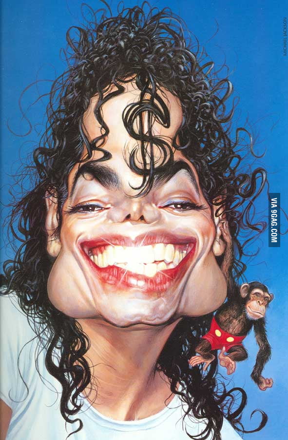 Michael Jackson and Bubbles - 9GAG