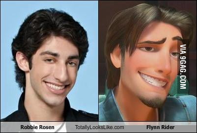 Robbie Rosen looks like Flynn Rider!! - 9GAG