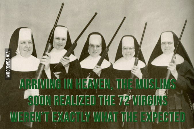 Feck! Nuns! Reverse! Reverse! - 9GAG