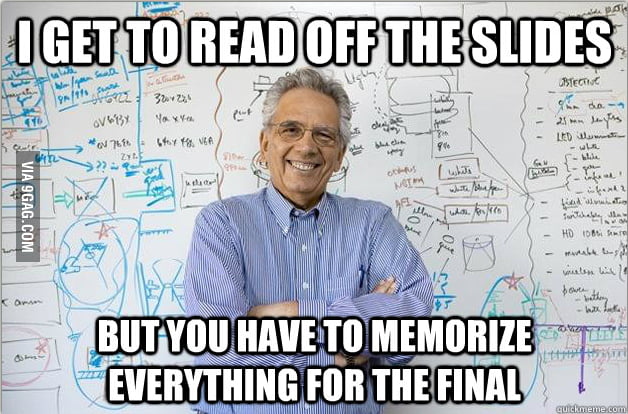 Scumbag professor - 9GAG