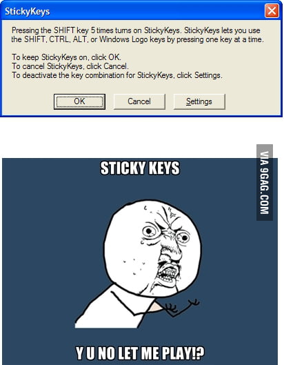 Hold Shift to Run - 9GAG