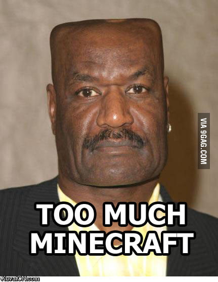 Too much minecraft xD - 9GAG