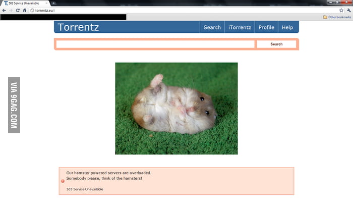 Hamster powered server - 9GAG