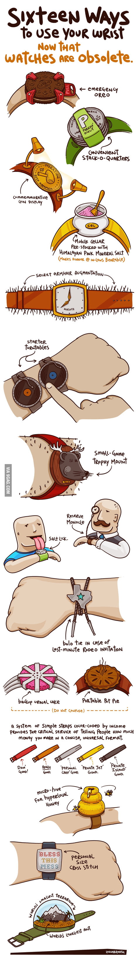 Sixteen ways to use your wrist - 9GAG
