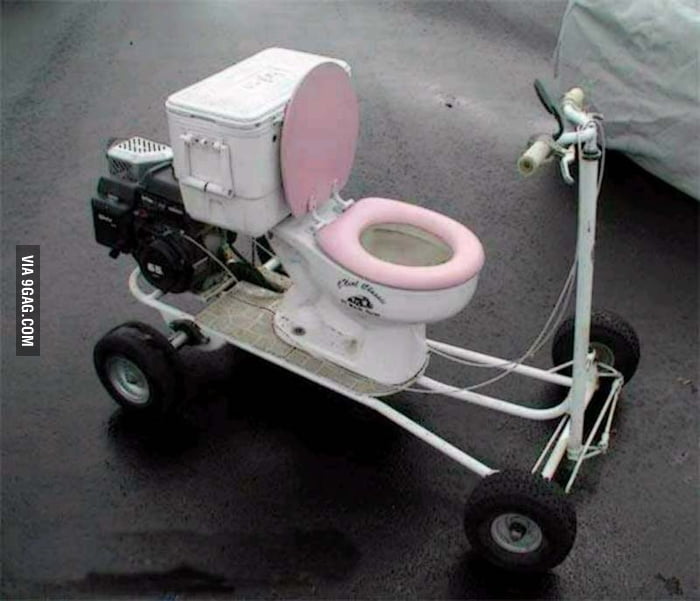 Toilet + Car - 9GAG