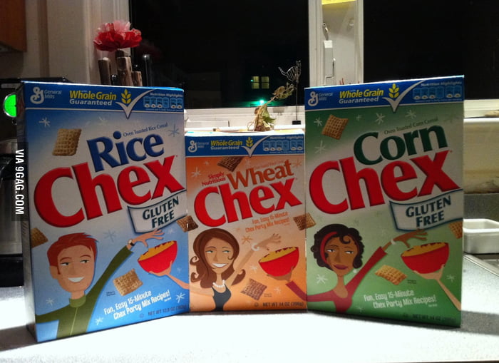 Who knew Chex boxes were designed with such continuity? - 9GAG