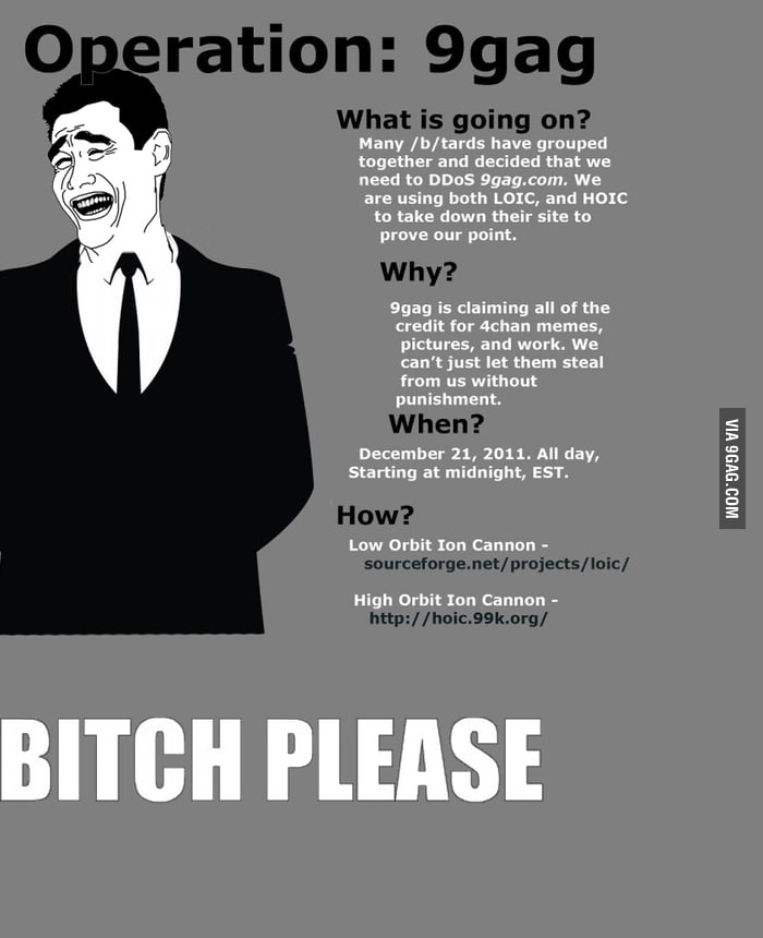The thing about LOIC , is that no IP is safe... - 9GAG